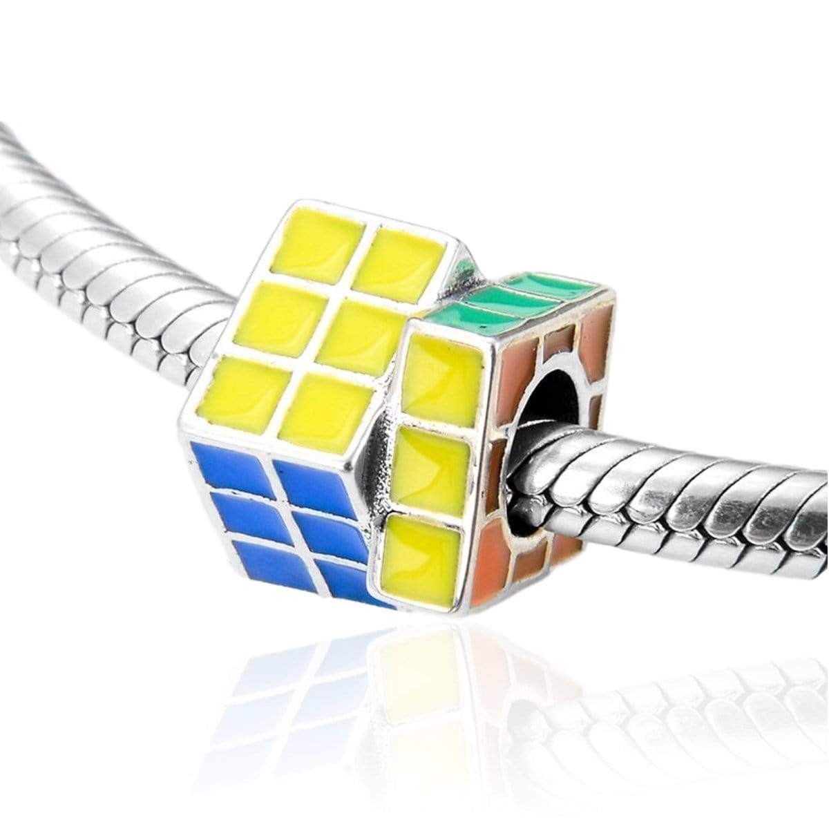 Rubik's Cube Charm – The Silver Goose NZ